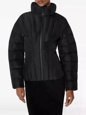 Elisabetta Franchi Down Jacket In Voile Fabric