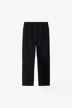 Carhartt Work In Progress Flint Trousers In Organic Moraga Twill - Black