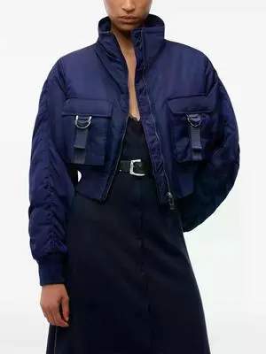 Pinko Cropped Ruched Sleeve Jacket