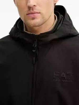 EA7 Logo-print Hooded Jacket