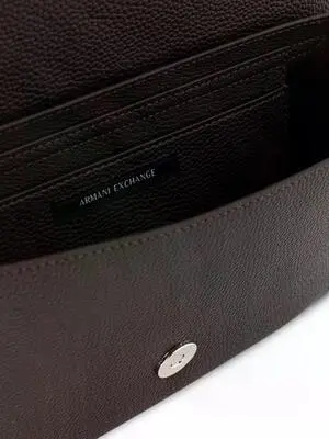Armani Exchange Pebbled-effect Crossbody Bag
