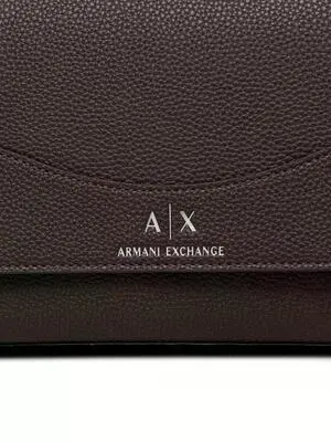 Armani Exchange Pebbled-effect Crossbody Bag