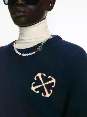 Off-White Intarsia-knit Logo Jumper