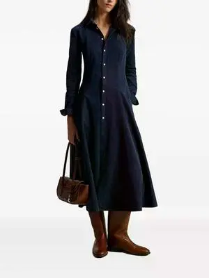 Polo Ralph Lauren Corduroy Shirt Dress - Blue