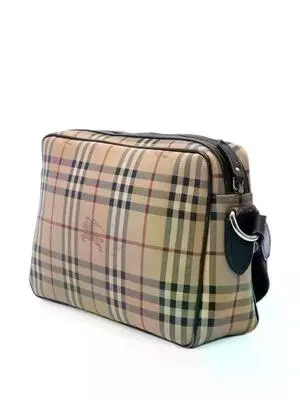 Burberry Haymarket Check Coated Canvas Crossbody Bag