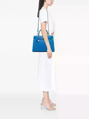 Hermès Epsom Kelly Ii Sellier 35 Satchel - Blue