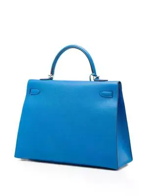 Hermès Epsom Kelly Ii Sellier 35 Satchel - Blue
