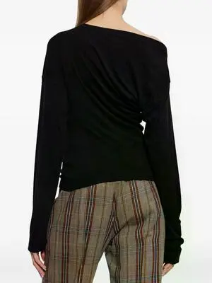 VIVIENNE WESTWOOD Orb Embroidered Asymmetric Sweater