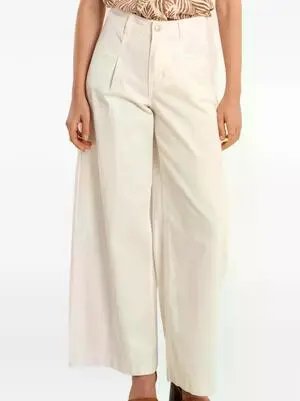 MOLLY BRACKEN Wide-leg Pleated Trousers - Neutrals