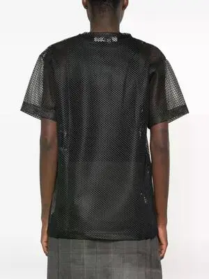 Play Comme Des Garcon Heart-patch Mesh T-shirt