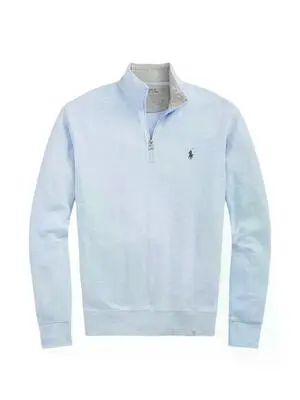 Polo Ralph Lauren Half-zip Cotton Sweater - Blue