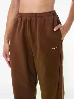 Nike Studio Fleece Medium-weight High-rise Oversized Cuffed Trousers