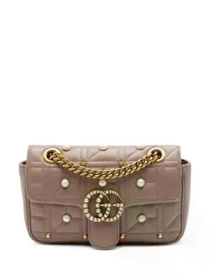 Gucci Gg Marmont Shoulder Bag - Brown