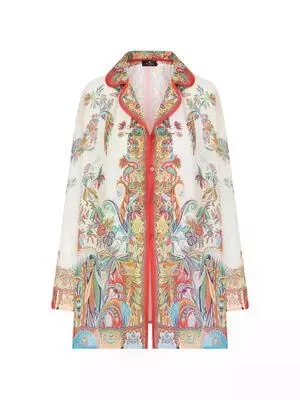 Etro Paisley-print Silk Shirt - Neutrals