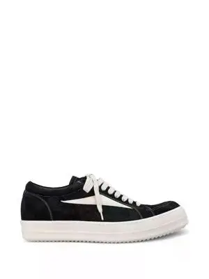 Rick Owens Vintage Sneaks Suede Sneakers - Black