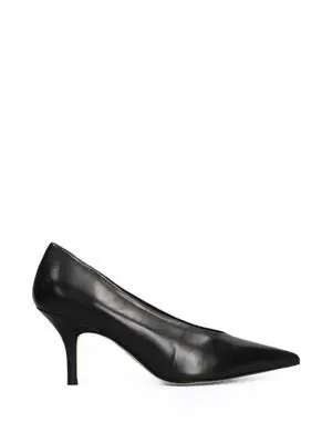 THE SELLER Pointed-toe Leather Pumps - Black