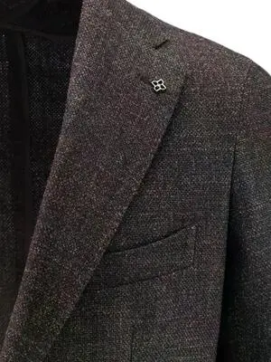 Tagliatore Single-breasted Textured-finish Blazer