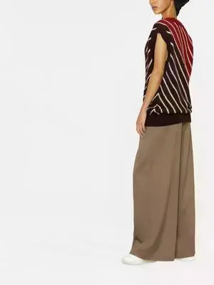 Stella McCartney Striped Alpaca Wool-blend Top
