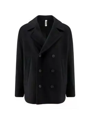HEVO Double-breasted Coat - Black