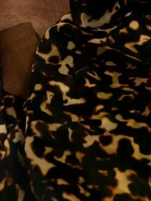 JIMMY CHOO Silk Scarf With Animal Motif