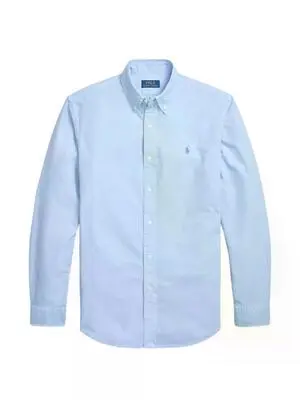 Polo Ralph Lauren Embroidered-logo Button-down Shirt - Blue