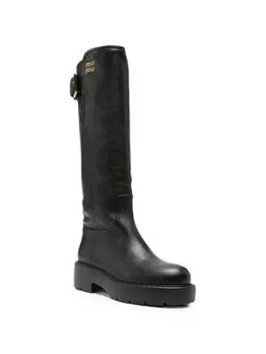 Miu Miu Buckle-detail Boots