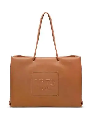 V°73 Logo-embossed Tote Bag - Brown