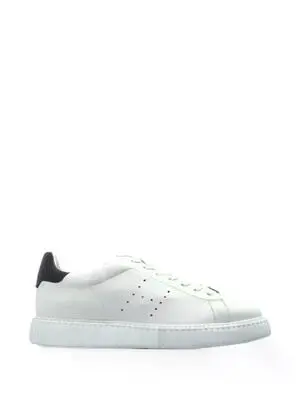 Hogan Perforated-details Leather Sneakers - White