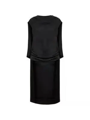 Simkhai Bella Draped Detail Tunic Top - Black