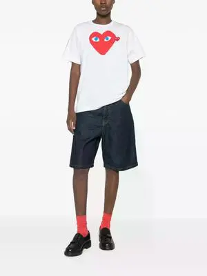 Play Comme Des Garcon Heart Print" T-shirt