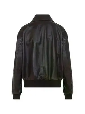Prada Leather Bomber Jacket