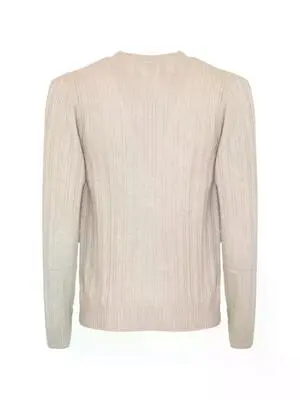 CRUCIANI Ribbed-knit Crew-neck Sweater