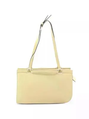 VALEXTRA VINTAGE Leather Shoulder Bag - Yellow
