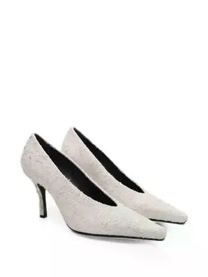 Loulou De Saison Faye Distressed Leather Pumps