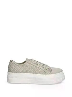Armani Exchange Monogram Print Platform Sneakers