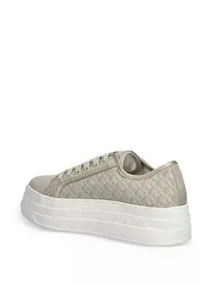 Armani Exchange Monogram Print Platform Sneakers