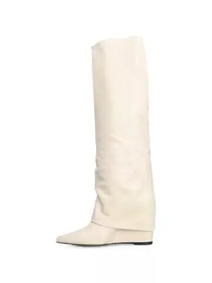 THE SELLER Pointed-toe Wedge Leather Boots