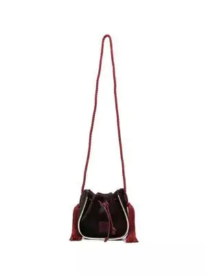 FORTE_FORTE Tassel-detail Drawstring Shoulder Bag