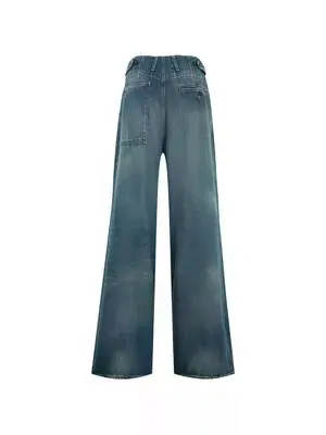 R13 Triple-pleat Wide-leg Jeans