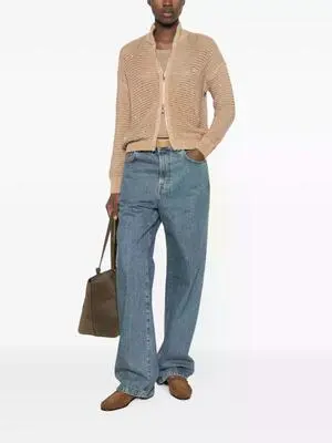 Max Mara Sequin-embellished Open-knit Cardigan