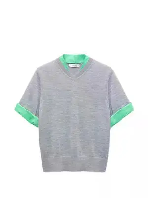 Dorothee Schumacher Layered-effect V-neck T-shirt