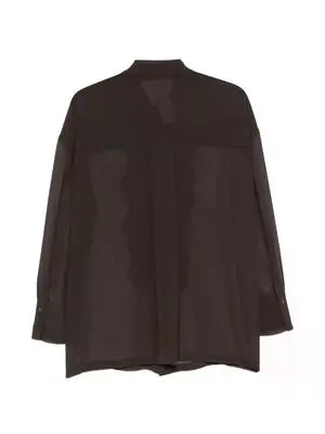 P.a.r.o.s.h Ruffled Long-sleeve Shirt