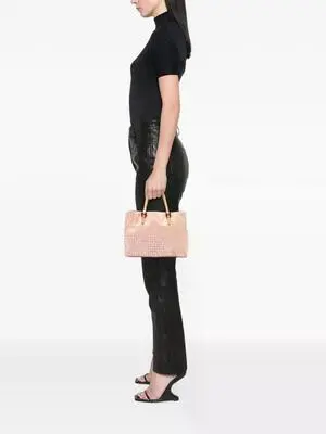Fendi 2000-2010 Zucchino Canvas Tote Bag - Pink