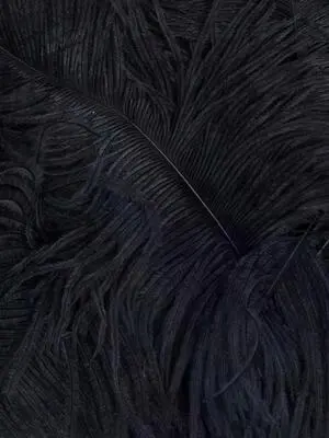 SEMICOUTURE Quanna Midi Skirt With Feather Trim