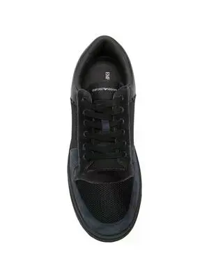 Emporio Armani Panelled Lace-up Sneakers