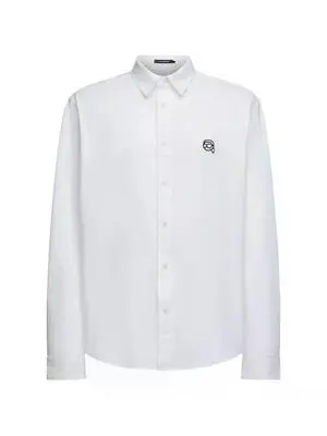 Karl Lagerfeld Ikon Oxford Cotton Shirt - White