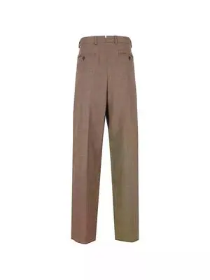 Emporio Armani Virgin Wool Herringbone Trousers
