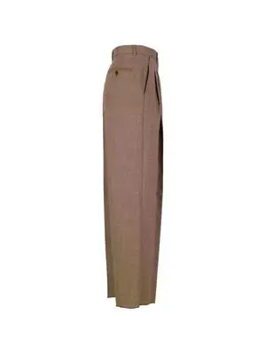 Emporio Armani Virgin Wool Herringbone Trousers