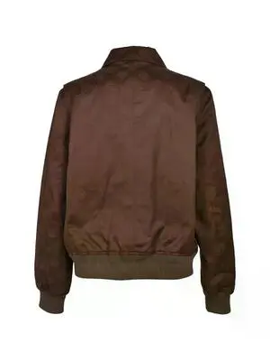 Casablanca Dark Monogram Cotton Blouson - Brown