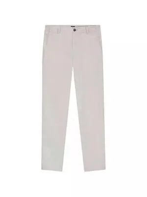 BOSS Linen-blend Trousers With Logo Detail